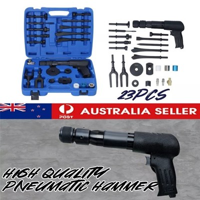 23pcs Air Hammer Kit Vibration Impact Chisel Pneumatic Hammer Tool Set ...