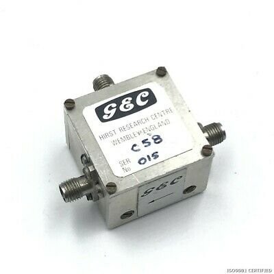 4.5-6GHZ 4500-6000MHZ SMA ISOLATOR C58 GEC | eBay