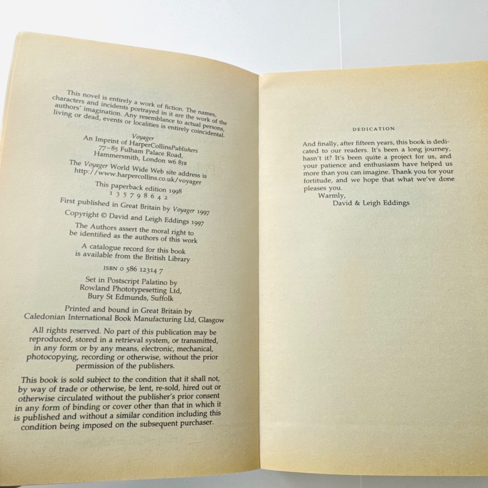 David and Leigh Eddings POLGARA The Sorceress Book | eBay