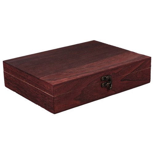 Wooden Storage Box Chest Vintage Lockable Memory Keepsake Box Organizer ...