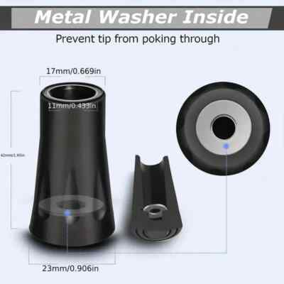 Heavy Duty Walking Stick Rubber ferrule Cane Crutch Bottom End 11mm ...