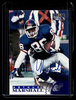 1996 PRO LINE AUTOGRAPHS BLUE #40 ARTHUR MARSHALL CLASSIC NEW YORK ...