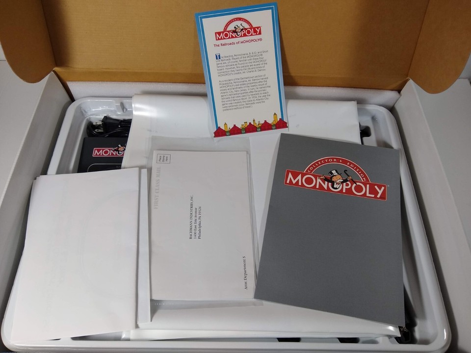 Bachmann HO Scale Monopoly Collector's Edition Train Set #01201 Open ...