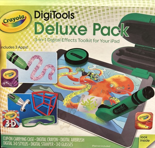 New Crayola Digitools Deluxe Pack Requires 3 Apps And iPad iOS 4.3 Or Above | eBay