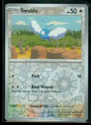 Pokemon SWABLU 152/182 Paradox Rift - Rev Holo - - MINT | eBay