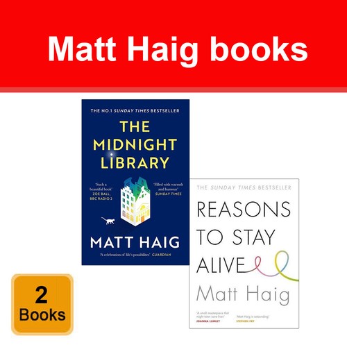 Matt Haig 2 Books Collection Set Midnight Library, Reasons to Stay ...