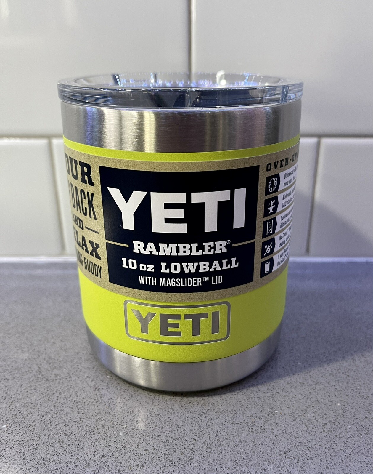 Yeti Rambler 10 oz Lowball - Chartreuse (‎21071500219) for sale online ...