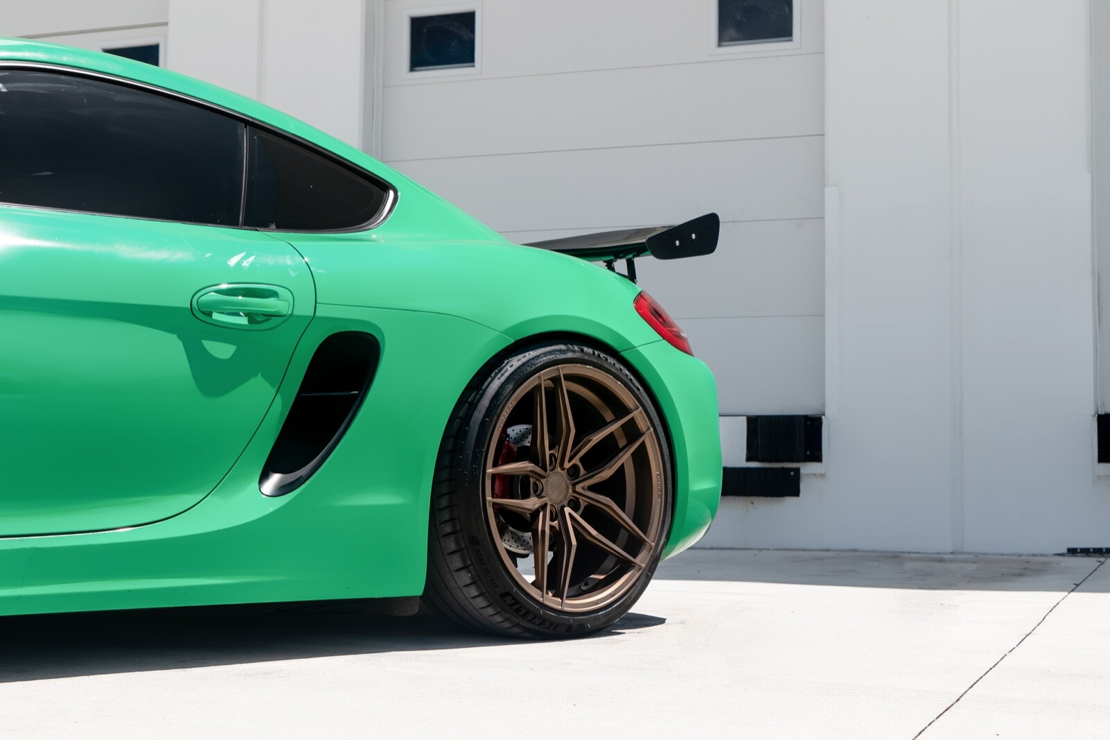 20" FERRADA FR5 MATTE BRONZE WHEELS RIMS FOR PORSCHE 981 CAYMAN S 20X9 ...