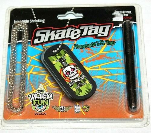 Buy Brothers Incredible Shrinking Skate Tag Homemade I.D. Tags w Marker ...