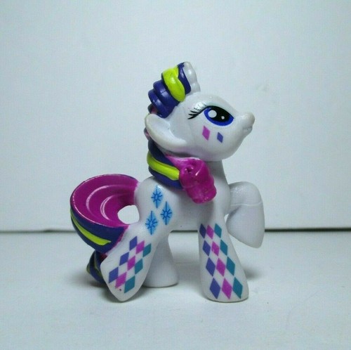2013 My Little Pony FiM Rainbow Pony 2" Rainbowfied Rarity Unicorn Pony ...