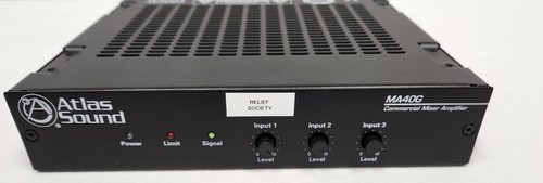 ATLAS SOUND MA40G COMMERCIAL MIXER AMPLIFIER | eBay