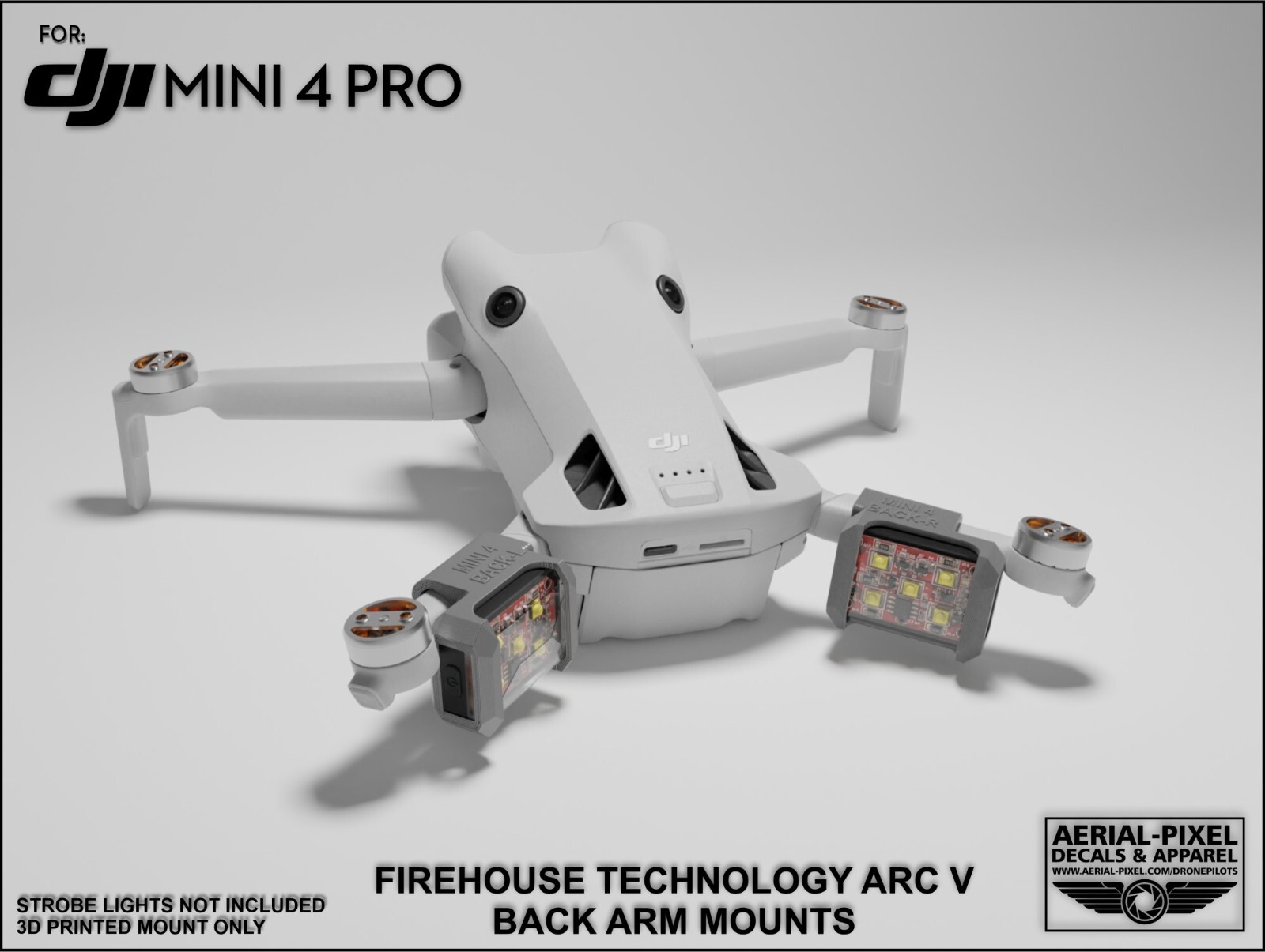 DJI Mini 4 Pro Strobe Mounts For Firehouse Technology ARC V, Micro ...