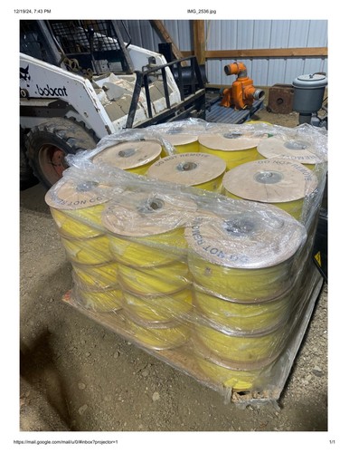 36 Yellow Commercial Poly Strapping Plastic Banding 1/4" X 6" with a 4 ...