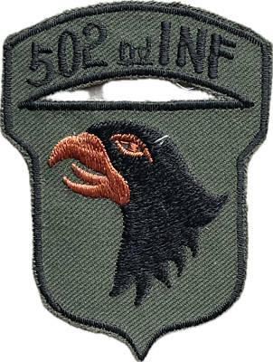 US ARMY, 502nd INFANTRY, 101ST AIRBORNE NOVELTY PATCH (1313) | eBay