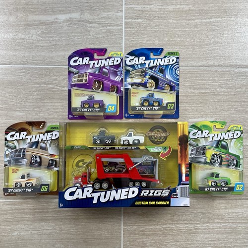 MGA Car Tuned Rigs ‘87 Chevy C10 *Lot Of 5* Purple Gold Blue Gold + ‘90 ...