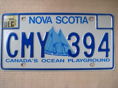Nova Scotia Graphic license plate. Ocean Playground. | eBay