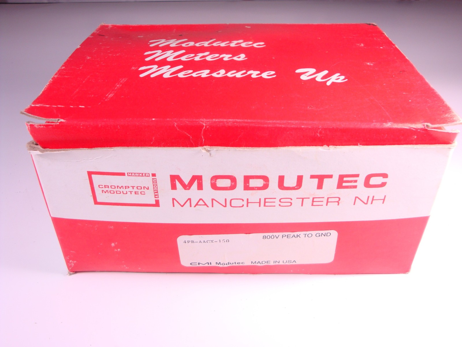 4PB-AACX-150 CMI Modutec Panel Meter 0-150 AC Amperes Crompton Modutec ...