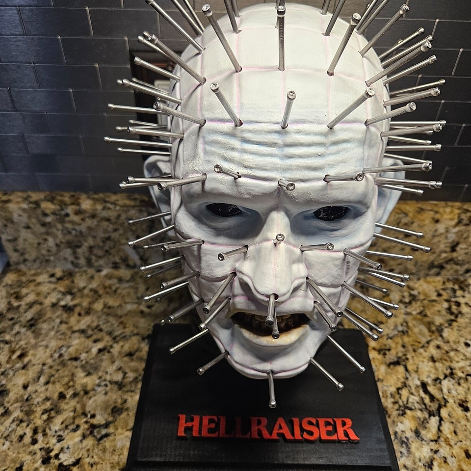 Pinhead hellraiser cenobite horror life size head bust horror | eBay