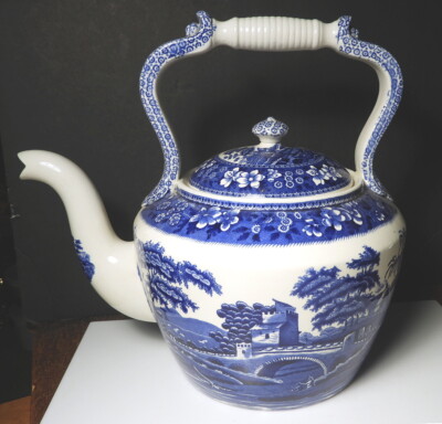 Spode Blue TOWER Kettle/Teapot - 20 cups, HUGE !! | eBay
