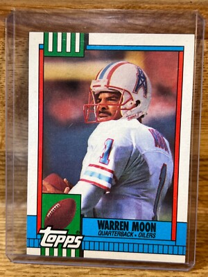Warren Moon Houston Oilers 1990 Topps #216 Rare Collector Card | eBay