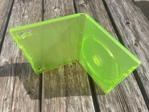 10 NEW TOP QUALITY ORIGINAL TRANSPARENT GREEN XBOX 360 GAME CASE ...