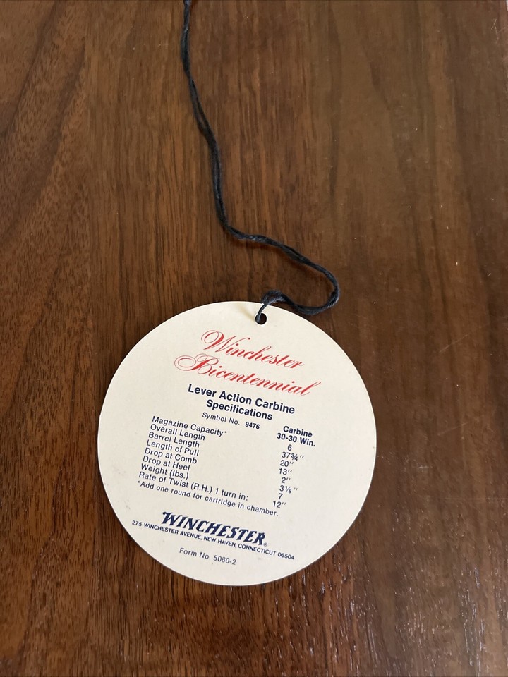 winchester commemorative Hang Tag Bicentennial | eBay