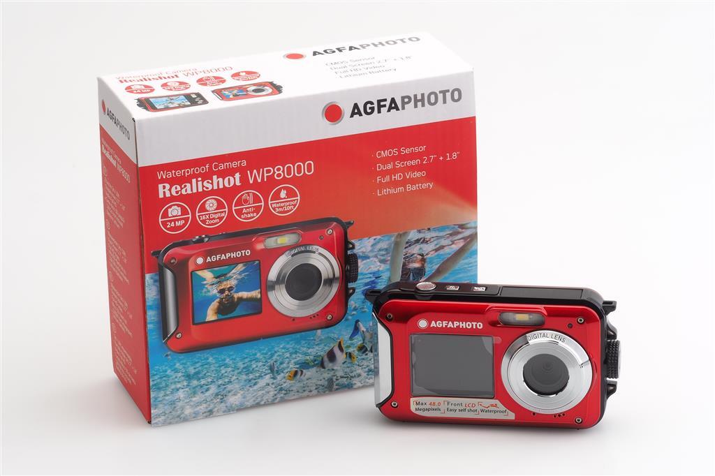 Agfa Photo WP8000 Digital Camera Red 24MP 16x Zoom Antishake ...