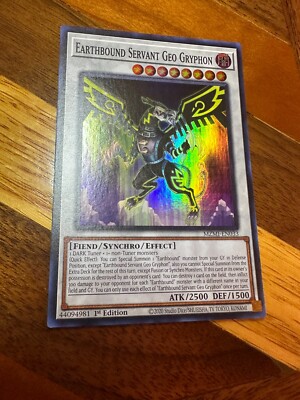 Earthbound Servant Geo Gryphon MZMI-EN033 1st Edition Super Rare NM ...
