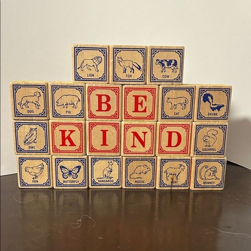 Uncle Goose Wooden Blocks Animal, Alphabet & Numbers- 21 blocks | eBay