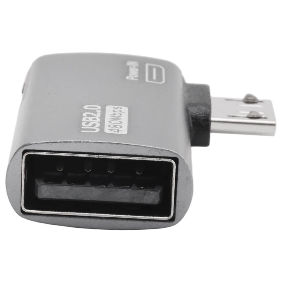 2Pcs OTG Adapter for Fire Stick 90 Degree Left/Right Angle Micro-USB ...