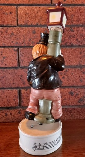 MUSIC BOTTLE BOX CERAMIC DRUNK MAN LANTARN POTTERY VINTAGE DRUNKARD ...