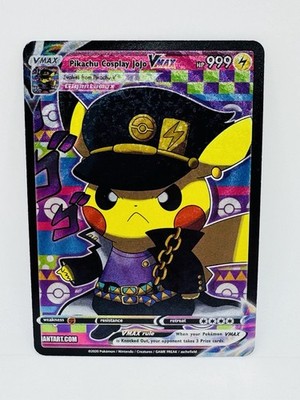 Pokemon Pikachu X Jojo #2 Cosplay Kawaii Doujin Art Holo Anime Card ...