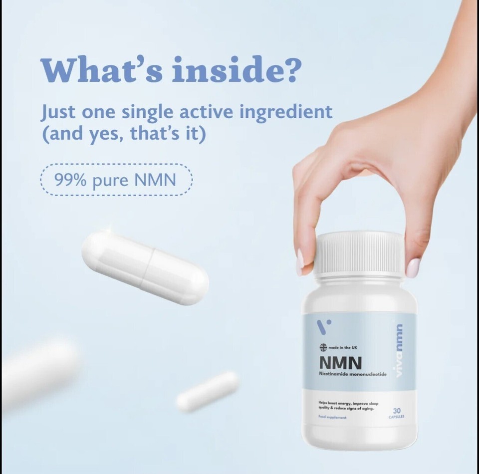 3Pack Vivanmn Pure NMN | 500mg Capsules Boosted Energy, Enhanced Sleep ...