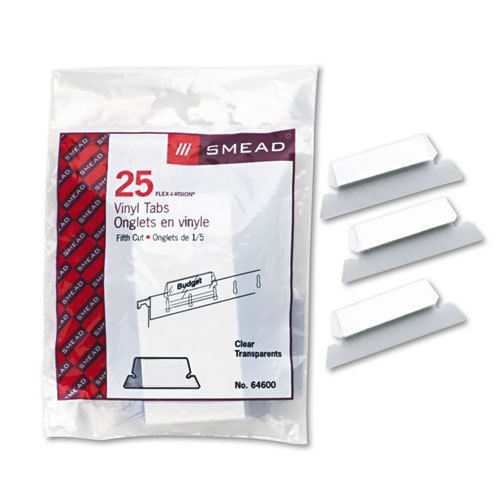 Smead Smd-64600 Permalon Vinyl 1/5 Cut Hanging Folder Tabs - 5 for sale ...
