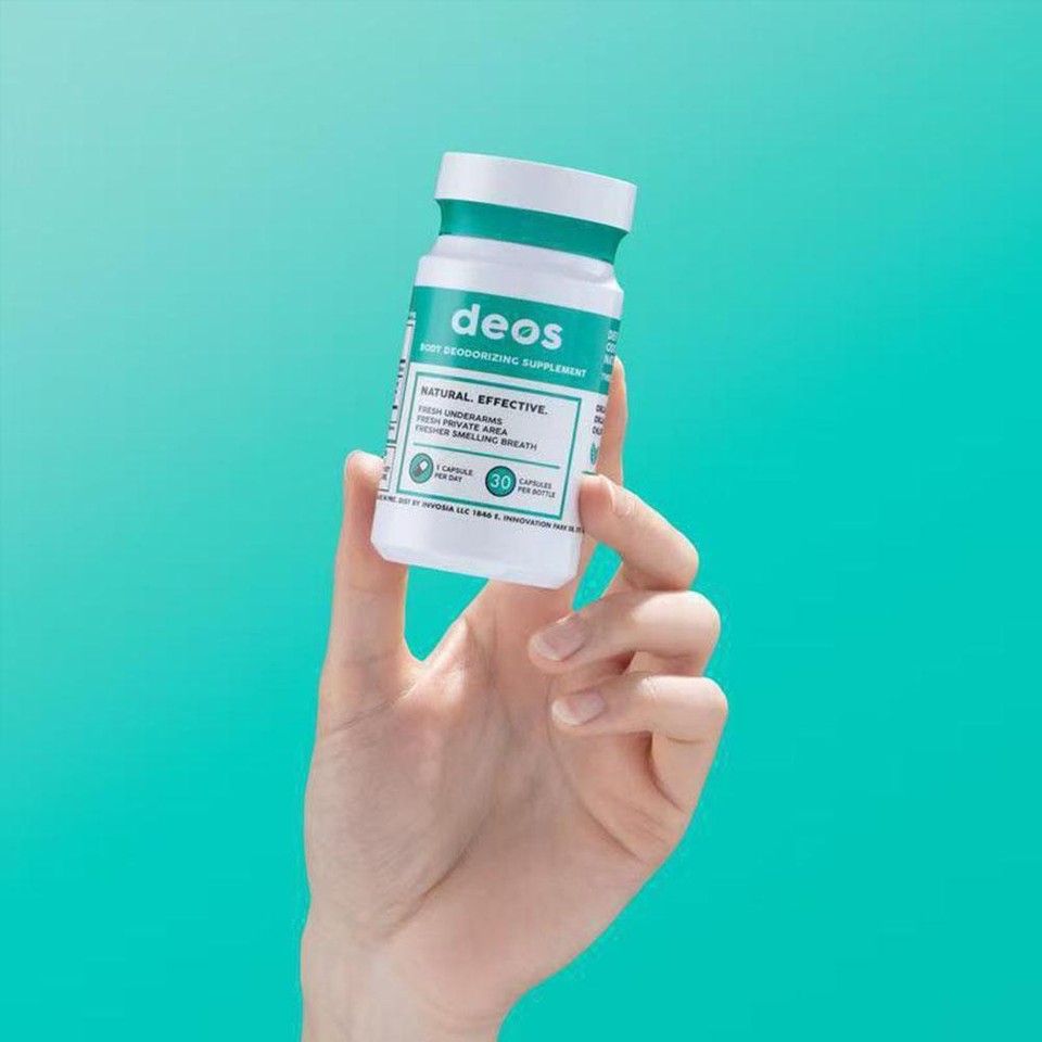 DEOS Internal Deodorant Supplement for Full Body Odor Control, 60 ...