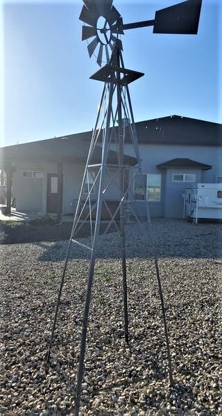 10 foot Garden Windmill Extended strong durable Red Or Grey Sturdy Iron ...