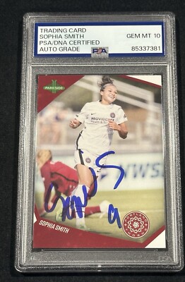 2022 Parkside NWSL Sophia Smith Signed Thorns Card #168 Autographed PSA ...