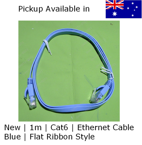 CAT6 RJ45 Ethernet Network Flat Ribbon Style Cable Patch Lead 1m | eBay ...