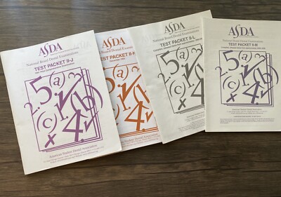 Official ASDA NBDE Part 2 Released Exams Reprints Papers ...