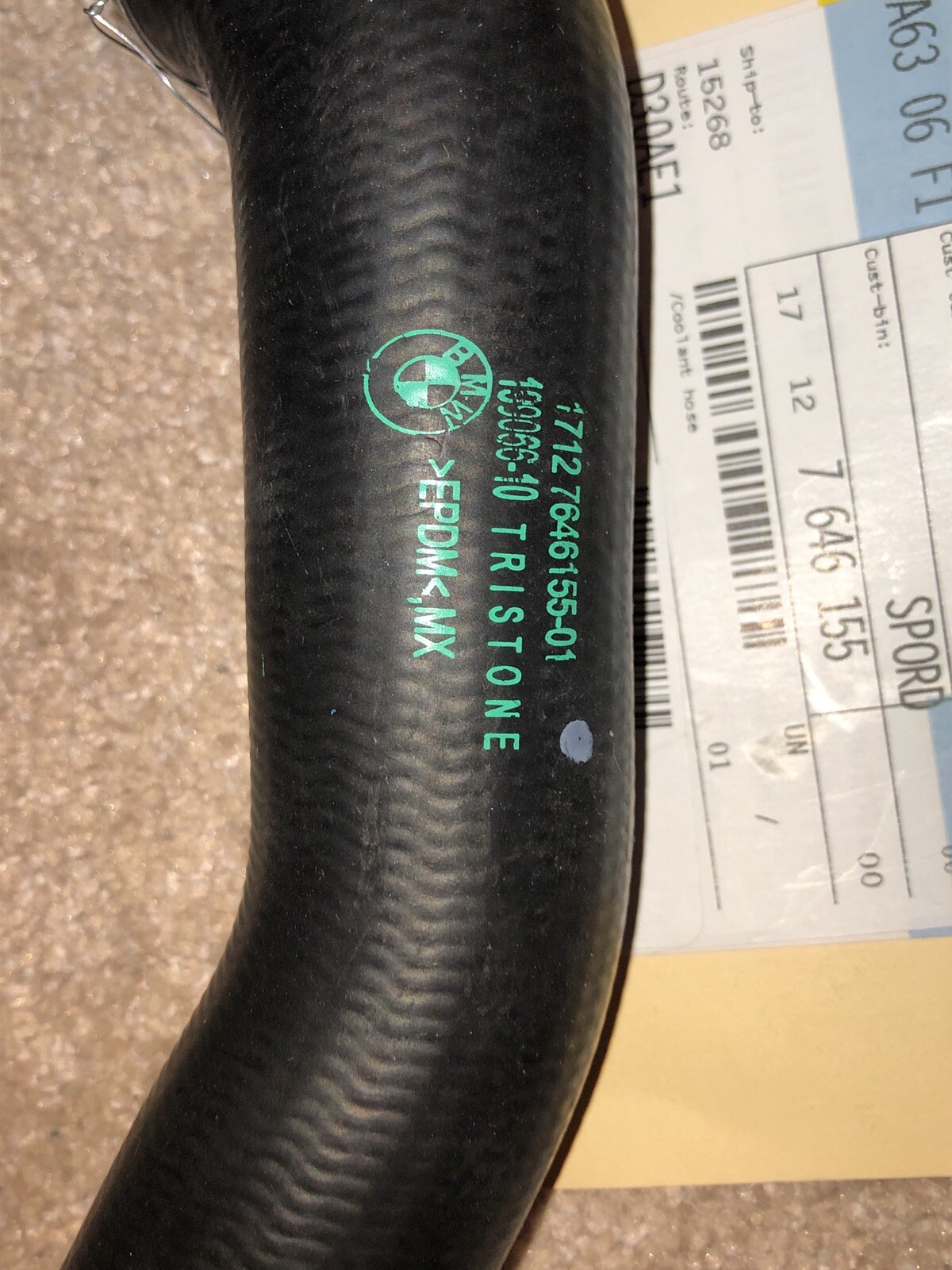 BMW X3 F25 1.6I 125KW ENGINE COOLANT HOSE ASSY. 17127646155 2015 OEM | eBay