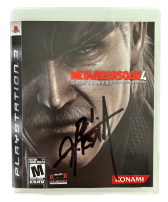 Hideo Kojima Signed Autograph PS3 Metal Gear Solid 4 Video Game w ...