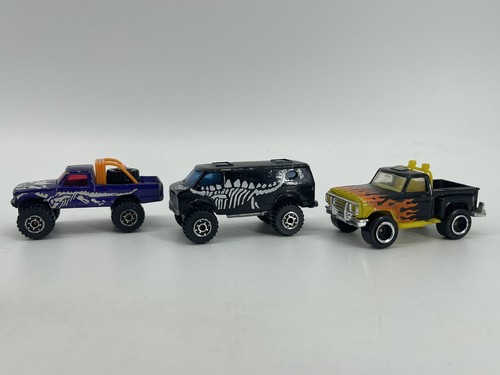 Vintage Matchbox 3 Trucks Cars Lot 4X4 Open Back 4X4 Chevy Van ...
