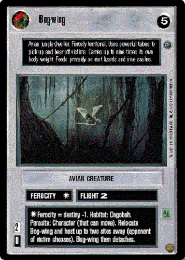 Bog-wing x4 Star Wars CCG Dagobah NM swccg | eBay