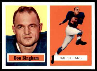 1957 TOPPS ARCHIVES DON BINGHAM CHICAGO BEARS #117 | eBay