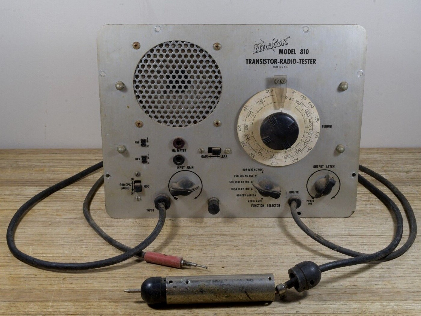 RARE HICKOK Model 810 Transistor Radio Tester Tube Unit UNTESTED | eBay