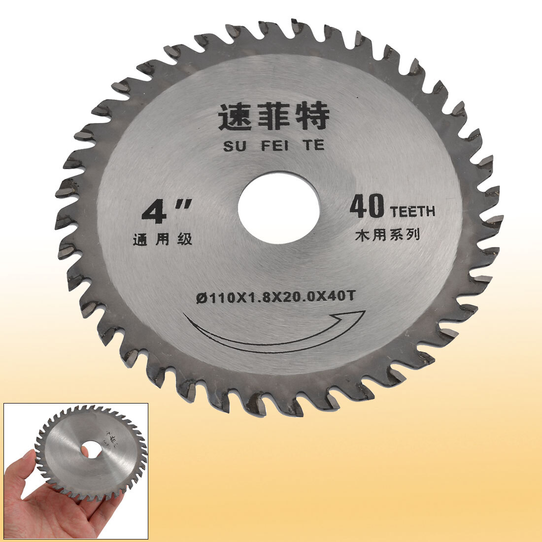 Carpenters Woodworkers 4" x 40T Saw Blade Cutter Plywood Cutting Tool ...