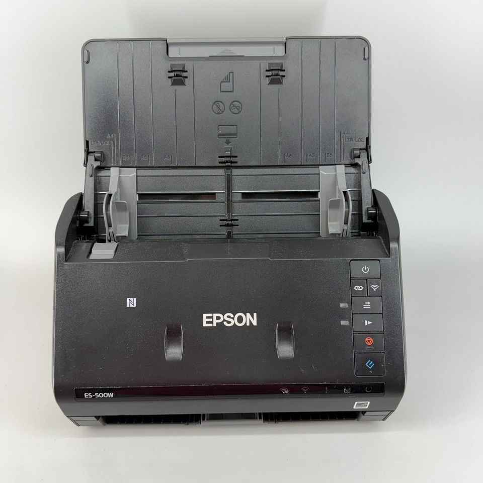Epson Workforce ES-500W Wireless Duplex Document Scanner W/ Power Cord ...