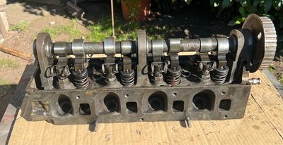 Ford Pinto 2.0 Cylinder head, C/W cam spray bar and valves. Vernier ...