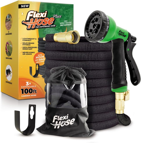 plus with 8 Function Nozzle Expandable Garden Hose, Lightweight & No ...
