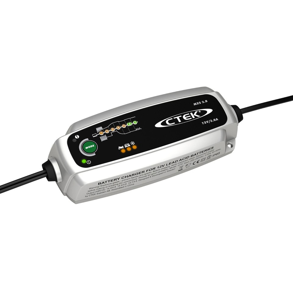 CTEK MXS 3.8 UK Battery Charger 12V 7 Stage 3.8A Car Motorcycle ...